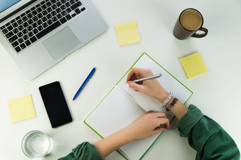 Modern workplace flat lay - The Experiment